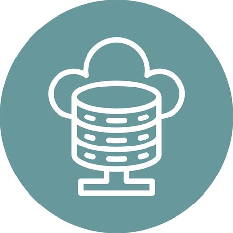 Premium Vector Vector Design Cloud Database Icon Style Premium Vector Vector Design Cloud Database Icon Style
