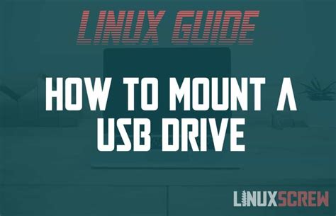 Mount A USB Stick Drive In Linux HowTo Tutorial