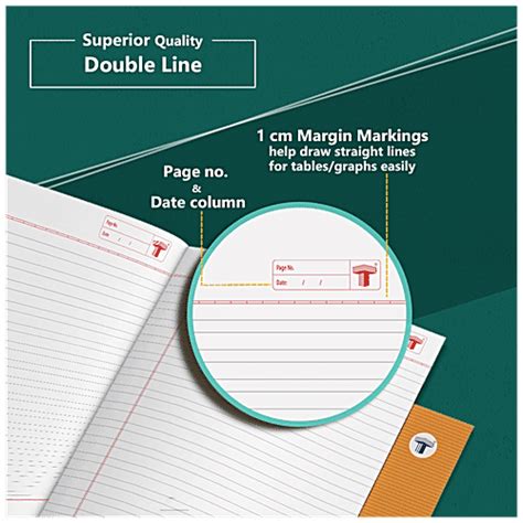 Buy Target Publications Notebook Ruled Double Line Brown Cover With