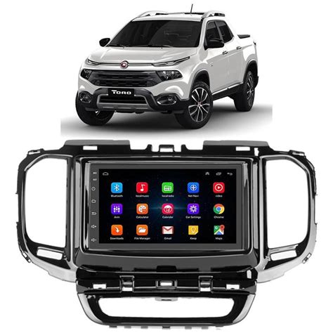 Kit Central Multimídia Android Fiat Toro 2016 2017 2018 2019 2020 2021