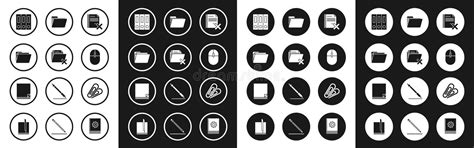 Set Delete File Document Folder Document Office Folders With Papers