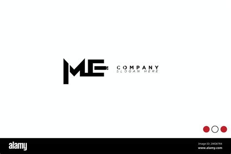 ME Alphabet Letters Initials Monogram Logo Stock Vector Image Art Alamy