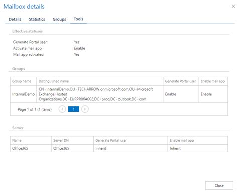 Contentaccess 36 Mailbox Details Tools Tech Arrow Documentation Center