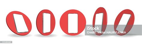 다른 각도에서 빈 화면템플릿 전화 일반 스마트 폰을 모형 Ui Ux 휴대 전화 세트 범용 장치의 레이아웃입니다 프레젠테이션 또는 인포그래픽을 위한 사실적인 3d 휴대폰 3