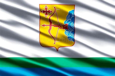 Kirov Realistic Flag Illustration. Stock Illustration - Illustration of ...