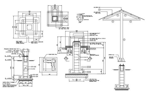 Section Of Foundation Is Given In 2d Autocad Dwg Drawing File Download The Autocad Dwg File