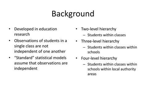 PPT MULTILEVEL ANALYSIS PowerPoint Presentation Free Download ID 2666688