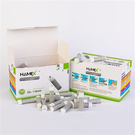 Ланцеты автоматические HAMEX тип М, 100 шт/упак - Авантмед