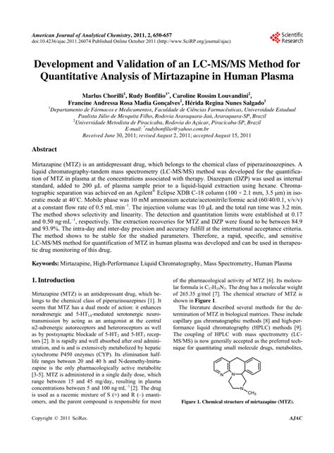 pdf development and validation of an lc ms ms method for quantitative