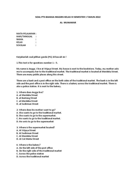 soal pts bahasa inggris kelas vi semester 1 tahun 2022 pdf