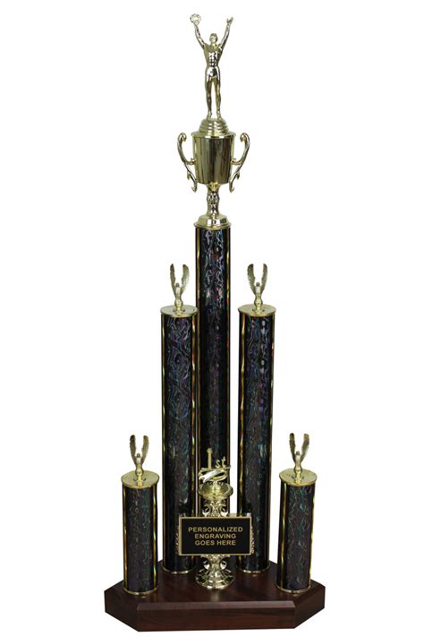 5 Post Trophy Custom Multi Column Award Trophy Outlet