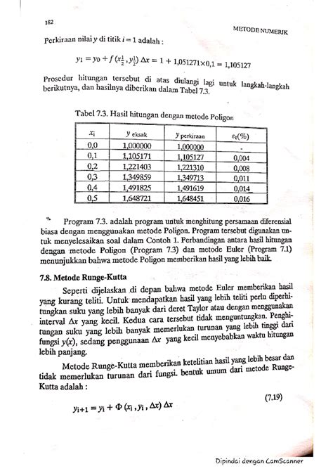 Materi Metode Runge Kutta Science Studocu