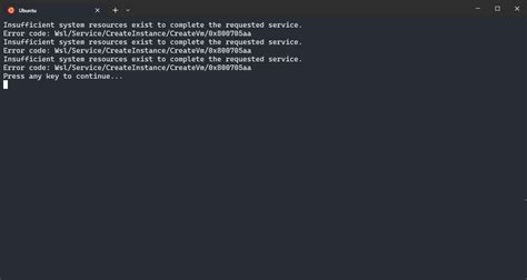 insufficient system resources exist to complete the requested service · issue 5231 · microsoft