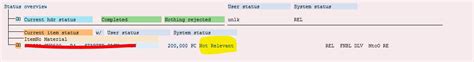 Solved Sales Order Item Status Shows Not Relevant SAP Community