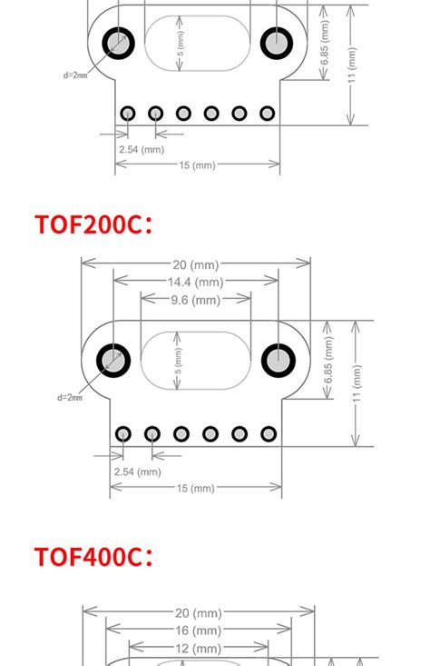 Tof050c 200c 400c 激光测距传感器模块 Tof飞行时间距离 Iic输出 阿里巴巴
