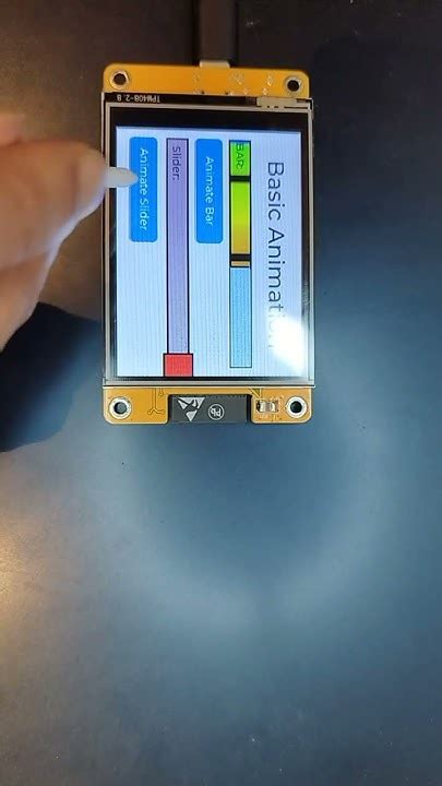 Lvgl Esp32 2432s028r Animation To Update Bar And Slidertutorial Link In Description For