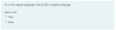solved if l is not regular language then lut is regular