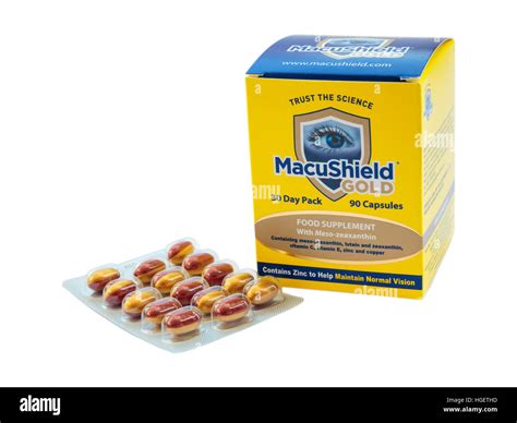 Packet Of Macushield Food Supplement Tablets For Health Of Retina In