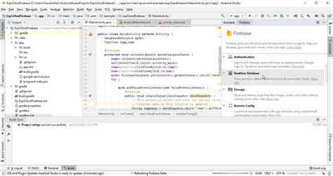 Firebase Android Application Designing Using Android Studio Esp32 Dht11