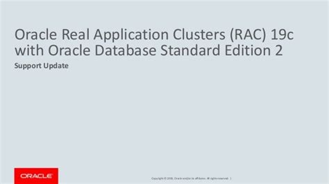 oracle rac 19c with standard edition se 2 support update