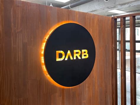 논현동 간판디자인 다브 Darb 회사간판 기업간판 사무실간판 제작 갈바레이저타공간판 후광간판 로고간판 원형간판 심플간판 감성간판 예쁜간판 By바른간판