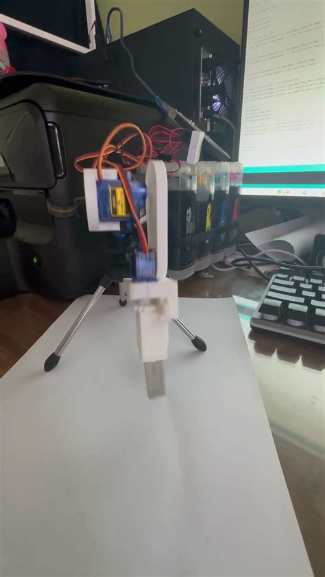 3dof Robot Arm Arduino 3dprinting Arduinoproject Robot Ros Cad Python Youtube