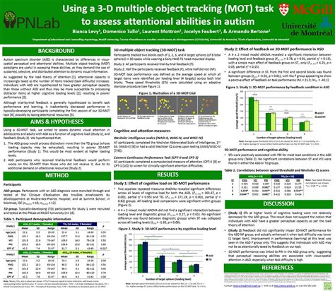 Cognitive Load And Feedback In Autism Evidence From A 3 D Multiple Object Tracking Task