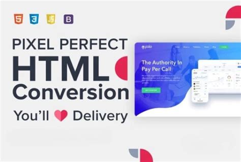 create reactive landing pages figma to html css bootstrap by falakzara