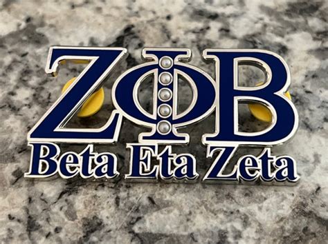 Beta Eta Zeta Lapel Pin Ilovegreekstuff