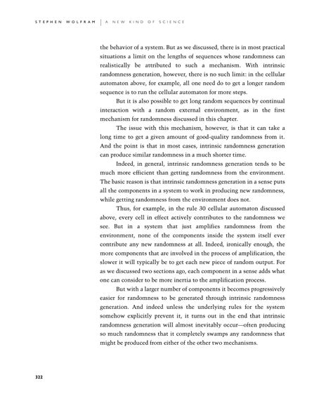 The Intrinsic Generation Of Randomness A New Kind Of Science Online