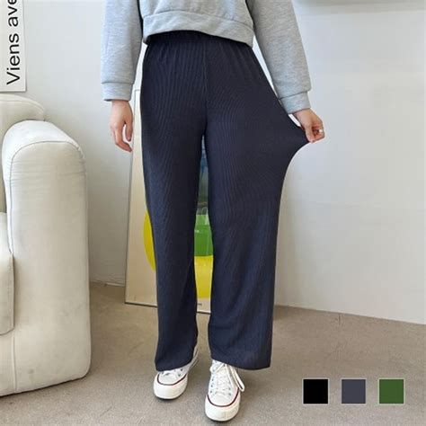 오노마 Onm 허리밴딩 코디 빅사이즈 여자바지 면바지 스판