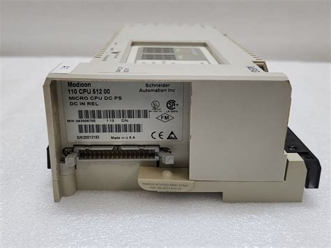 SCHNEIDER AUTOMATION MODICON CPU PLC CONTROLLER MICRO CPU DC PS DC IN REL