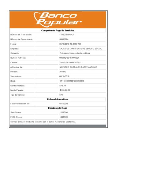 10 Octubre Comprobante De Ccss Pdf