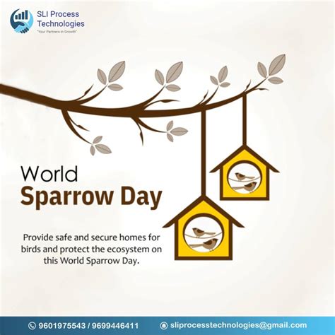 Sli Process Technologies On Linkedin Worldsparrowday