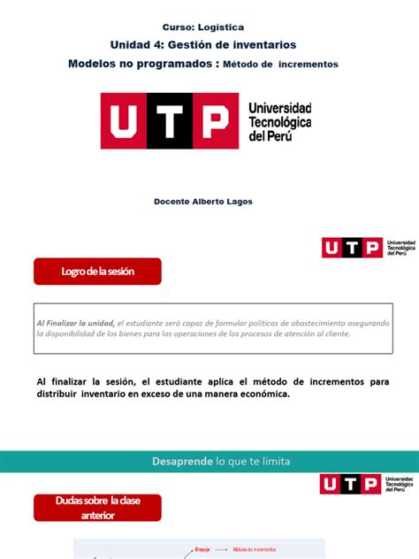 S12 S1 2024 Gestión De Inventarios Método De Incrementos Pdf
