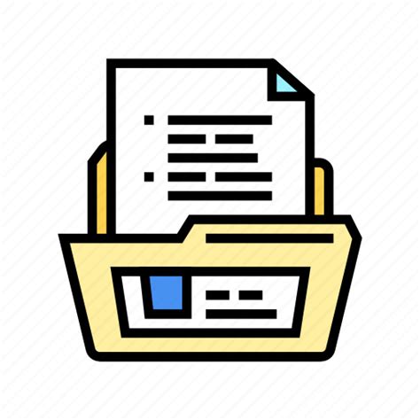 Document Folder Paper Business File Empty Icon Download On