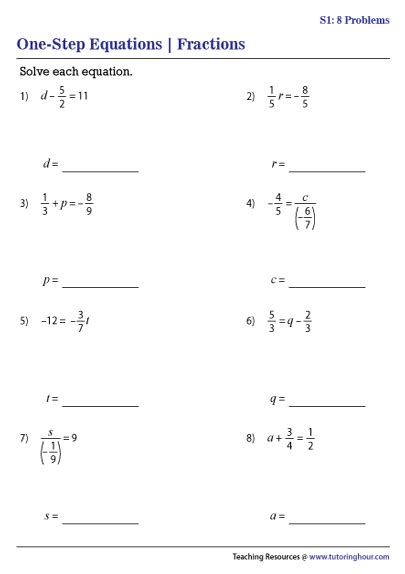 How To Do One Step Equations With Mixed Fractions Tessshebaylo