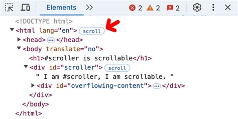 New Scroll Badge In DevTools Find Scrollable Elements Faster Blog