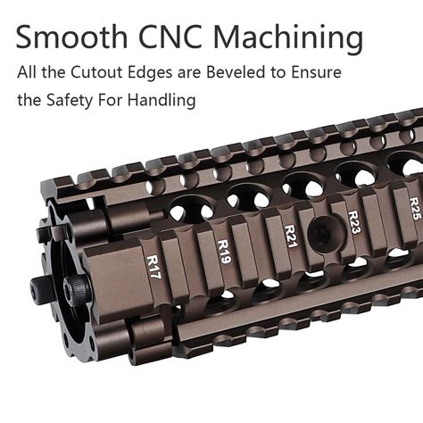 Coyote Tan Mk18 Handguard Fsp Cutout Quad Rail Free Floating Barrel Tw