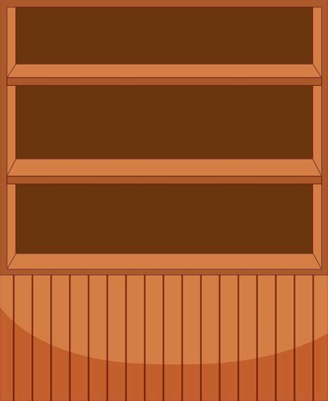 Isolated Wood Shelf Cartoon 13426700 Vector Art At Vecteezy
