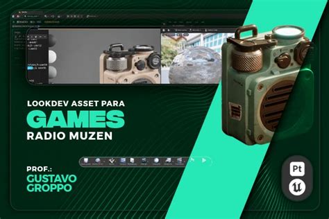 Rádio Muzen Lookdev De Asset Para Games Bench Park School Felipe
