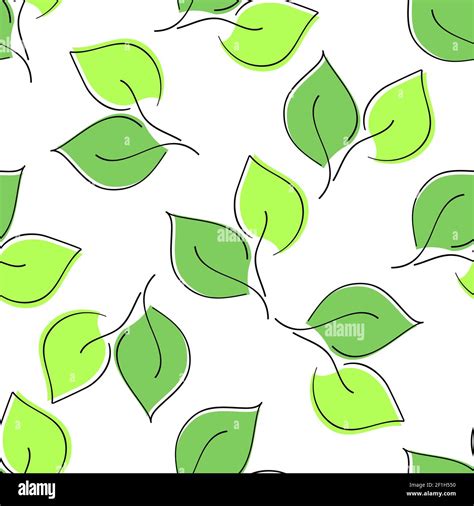 Seamless Leaf Pattern Stock Photo Alamy