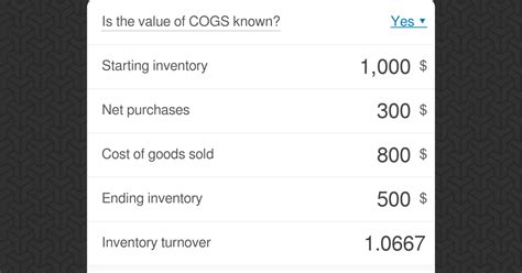 Ending Inventory Calculator Omni