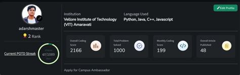 adarsh singh on linkedin gfgpotd dsa 365daysofdsa