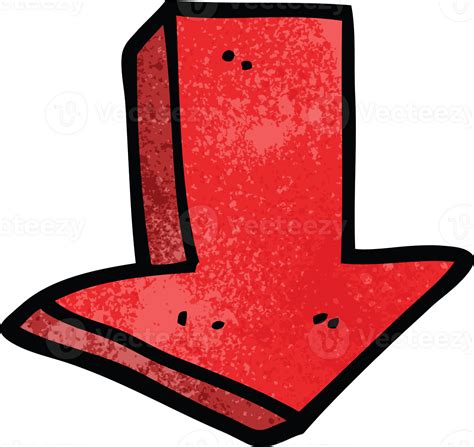 Cartoon Doodle Arrow Pointing Direction 45107243 Png