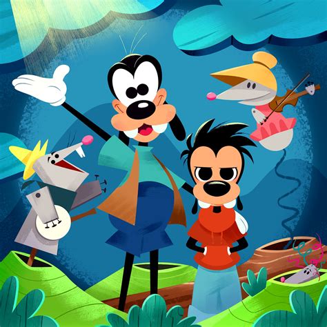 이슈 유머 디즈니 구피 무비 개봉일 축하 기념 일러스트 