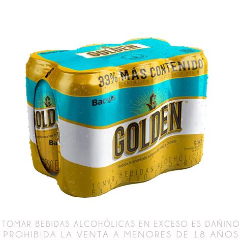 Cerveza Golden Backus 6 Pack Lata 473ml Social Drinks