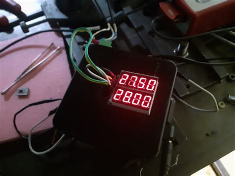 2 K Type Thermocouples With 2 Max6675 Modules On Arduino Nano With 8 Digit 2 Row 7 Segment