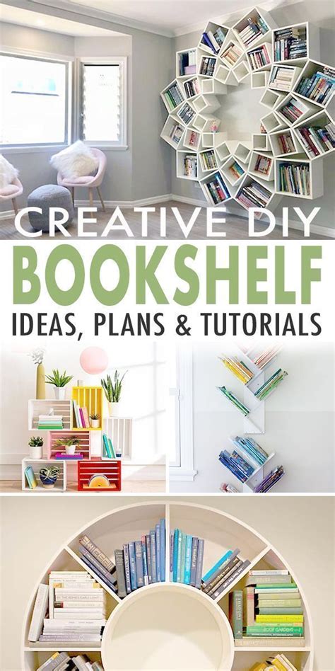 Creative DIY Bookshelf Ideas Plans Tutorials OhMeOhMy Blog Bookshelves Diy Home Diy Diy