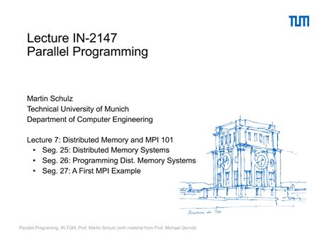 Lecture 7 Hpc Mpi Martin Schulz Technical University Of Munich Department Of Computer